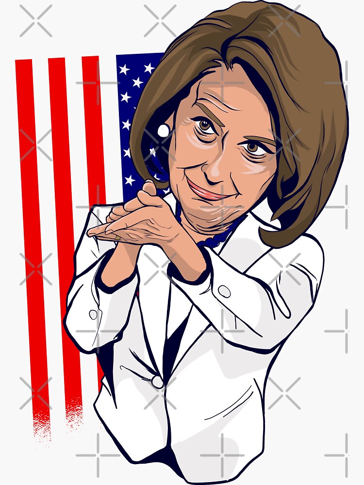 "Nancy Pelosi clapping meme" Sticker for Sale by gossiprag | Redbubble