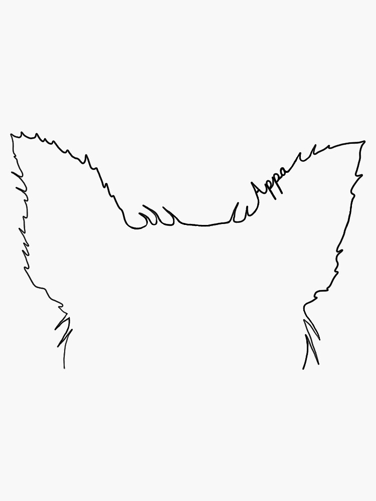"Appa Ears" Sticker by SGU-AAARF | Redbubble