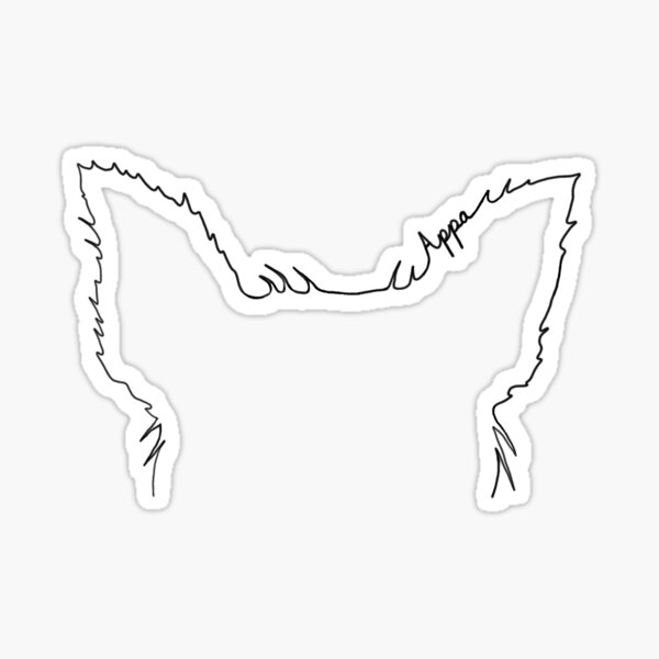 "Appa Ears" Sticker by SGU-AAARF | Redbubble