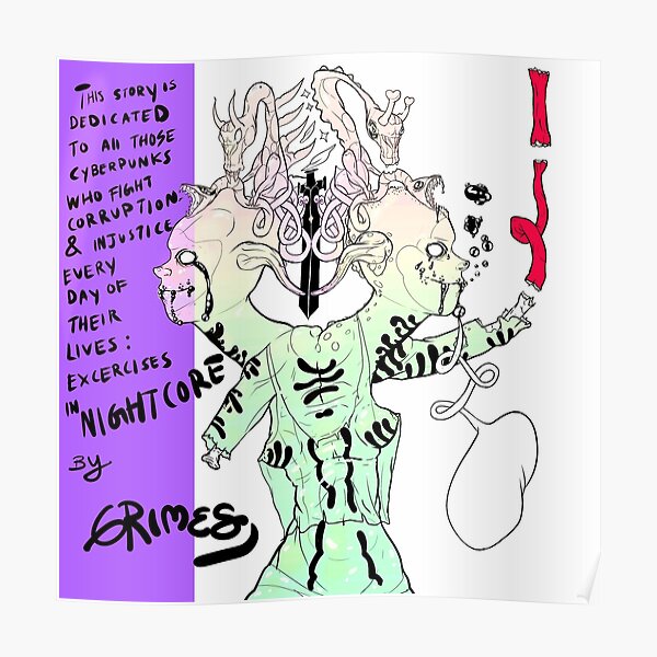 "grimes' original drawing HD 2021" Poster for Sale by sasoriisland ...