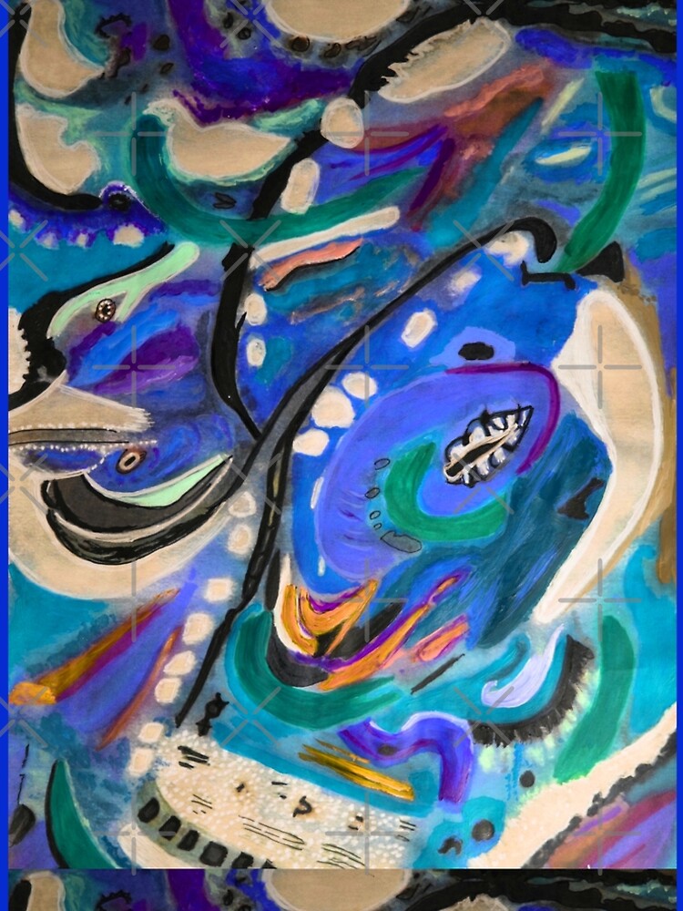 "Abstract Art Depicting Farm Yard Animals and Nature, Bright and ...