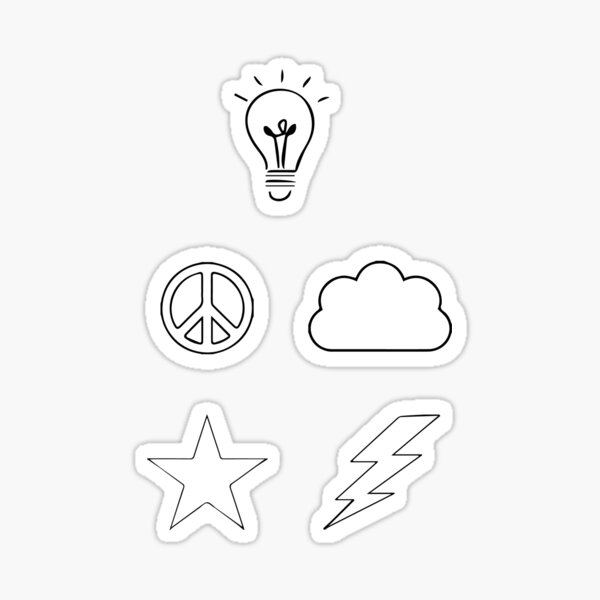 "Simple line art" Sticker for Sale by nprincipe | Redbubble