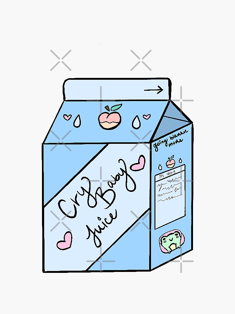 "Cry Baby Juice" Sticker for Sale by skyloftprincess | Redbubble