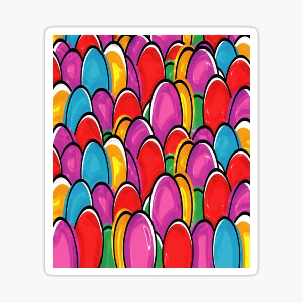 "Amazing Easter Eggs" Sticker for Sale by customgiftstore | Redbubble