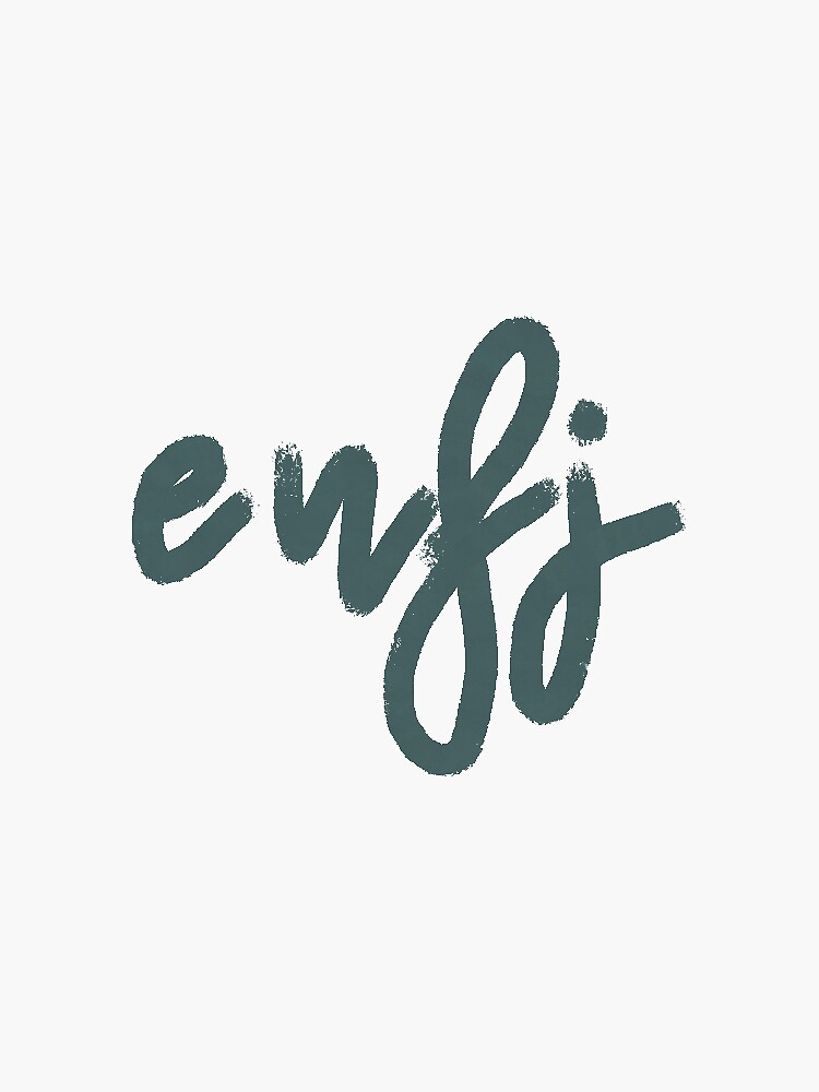 "enfj mbti personality type " Sticker by dfwrks | Redbubble