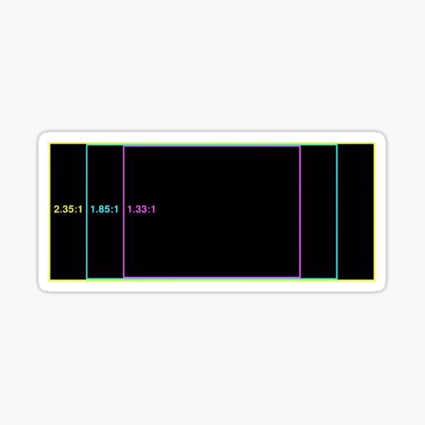 "Aspect Ratio " Sticker by juanitarbyerly | Redbubble