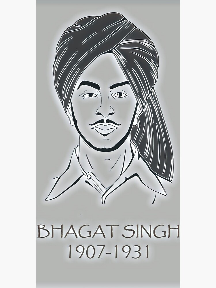 "Shaheed Bhagat Singh " Sticker for Sale by Jr604 | Redbubble