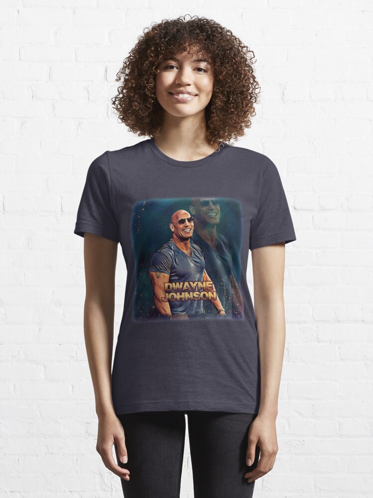 "Dwayne Johnson with name" T-shirt for Sale by KHSP | Redbubble ...