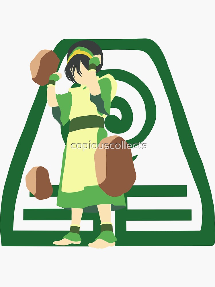 "Toph Beifong, Earth Kingdom Vector Art" Sticker for Sale by ...