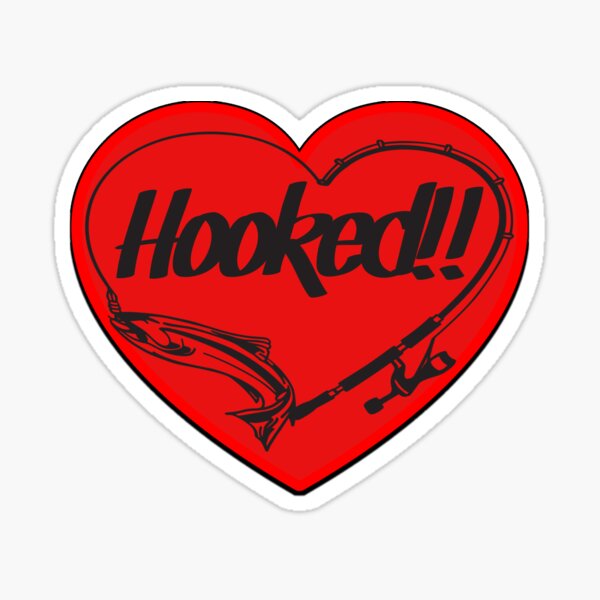 "Hooked" Sticker by Elfyau | Redbubble