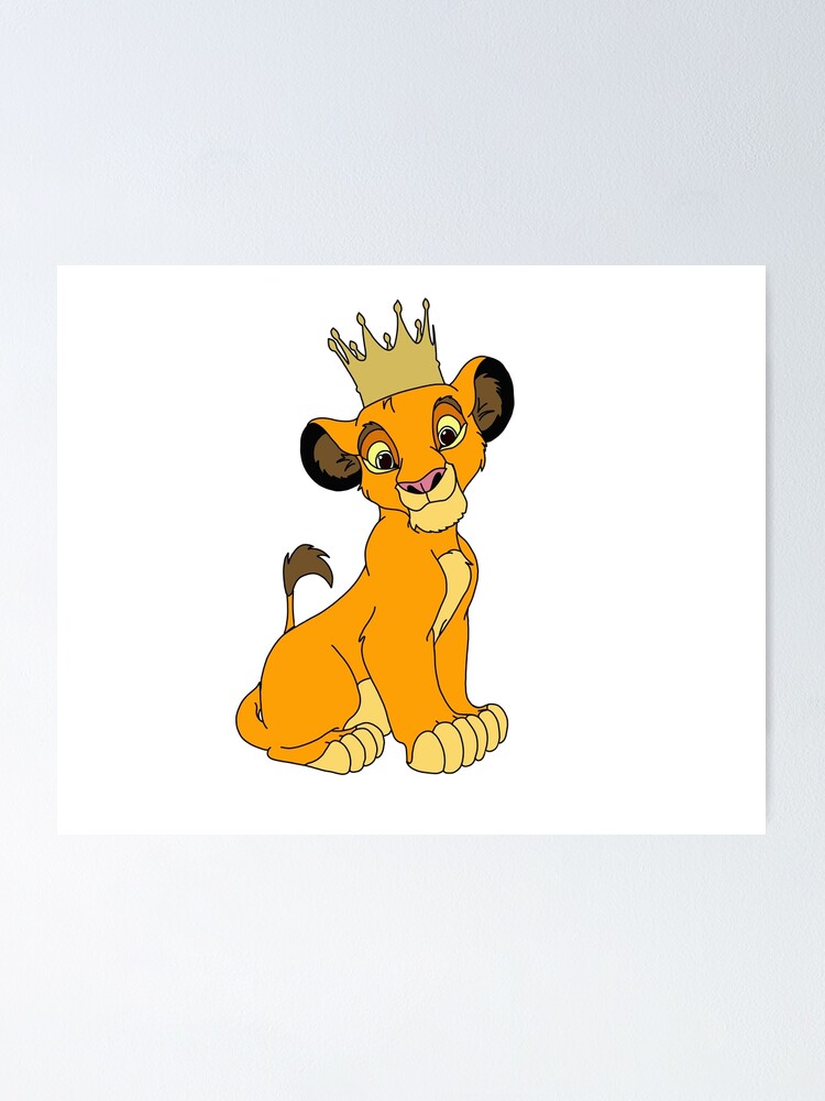 "King Simba Drawing " Poster for Sale by aabougouche | Redbubble