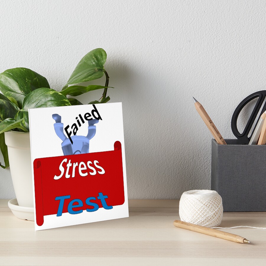 Lámina rígida «La fuente divertida dice Prueba de esfuerzo fallida ...