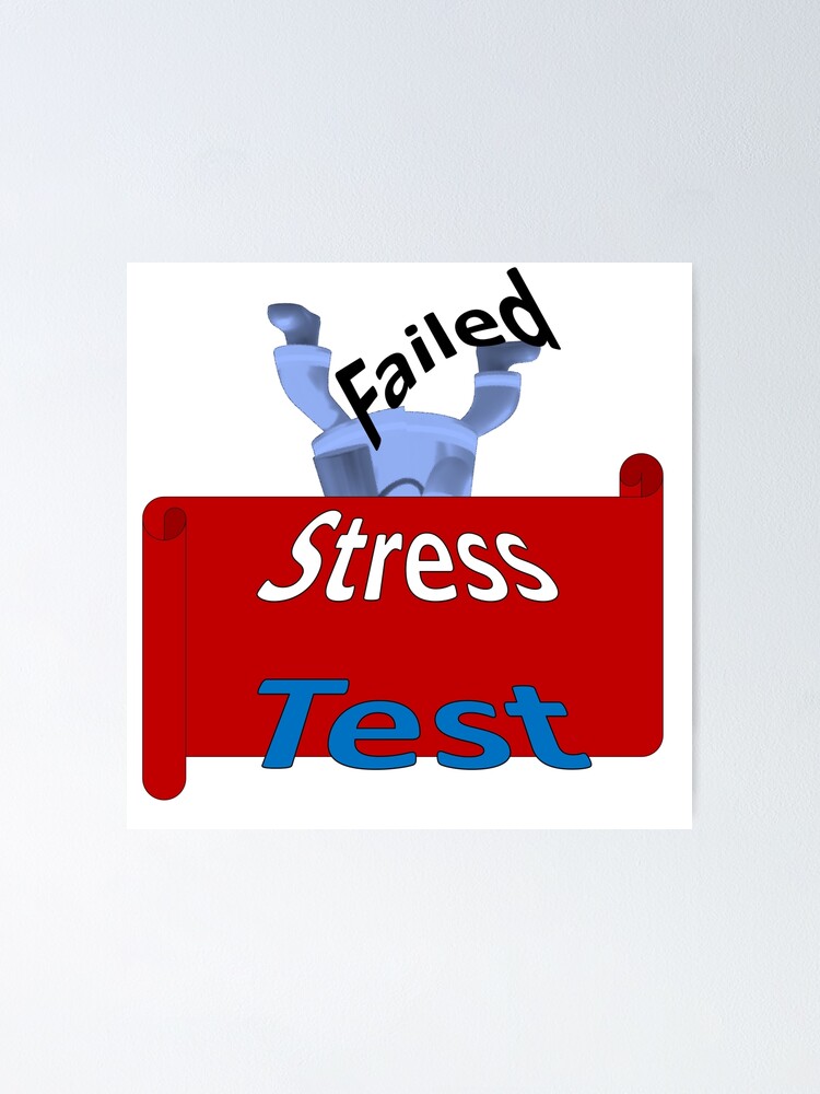 Póster «La fuente divertida dice Prueba de esfuerzo fallida. Gráficos ...