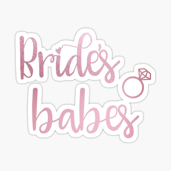 "Brides babes" Sticker for Sale by sereszsofi | Redbubble