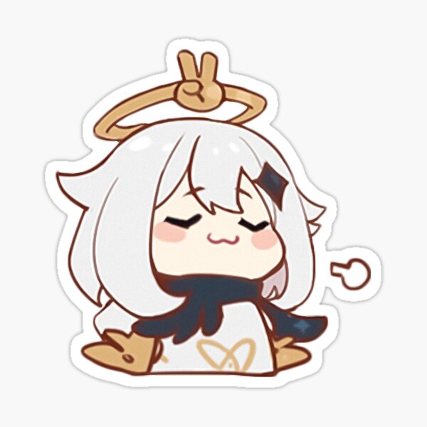 "Paimon | Genshin Impact Sticker "Confidence" "Hehe"" Sticker for Sale ...