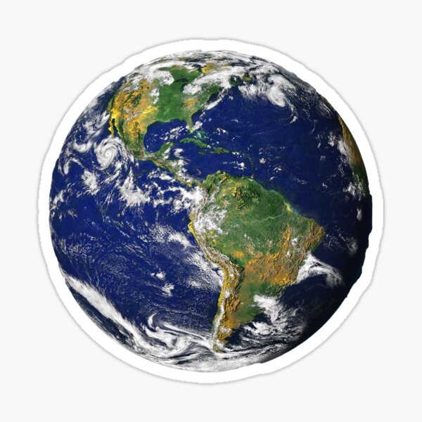 "Earth" Sticker by ColibriArt | Redbubble