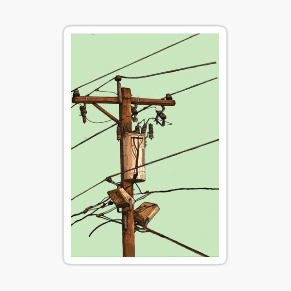 "Lone Pylon" Sticker for Sale by Spoons01- | Redbubble