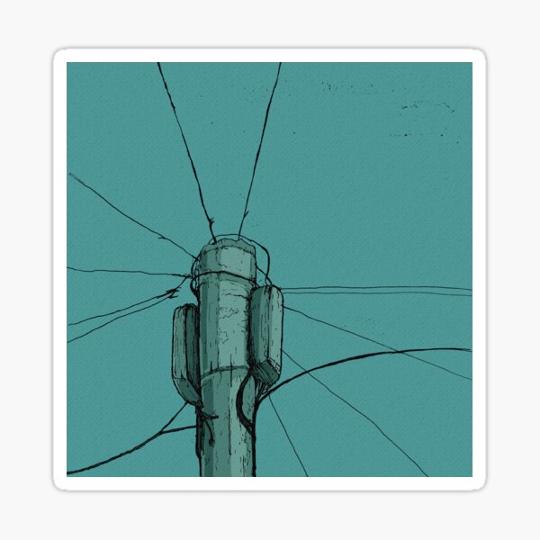 "Blue Pylon" Sticker by Spoons01- | Redbubble