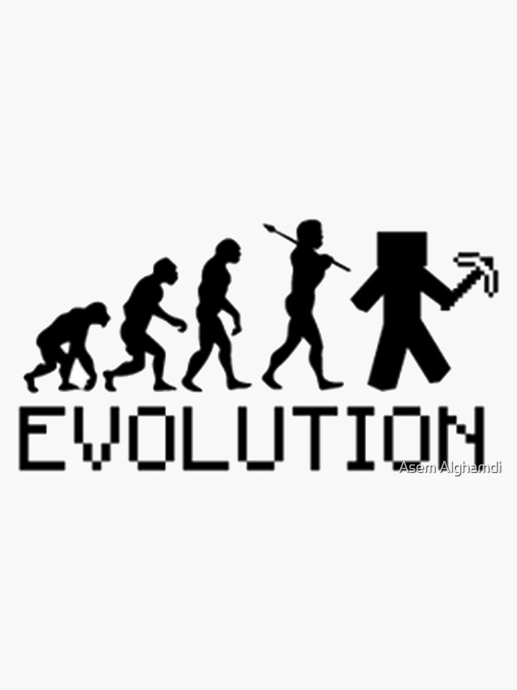 "evolution" Sticker by Asem-Alghamdi | Redbubble