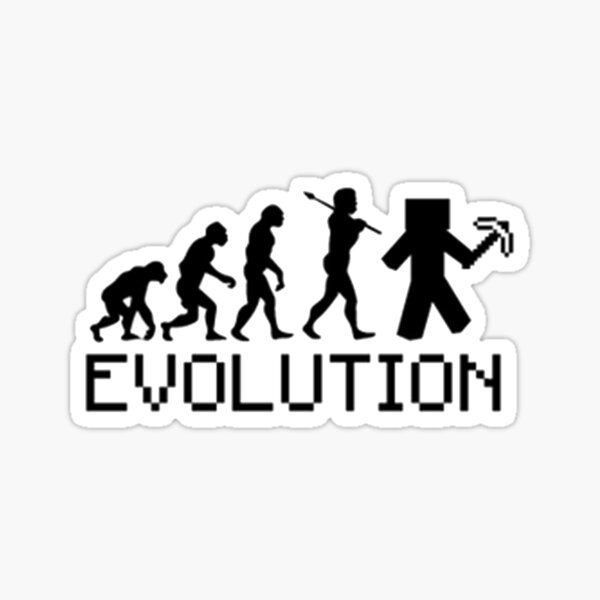 "evolution" Sticker by Asem-Alghamdi | Redbubble