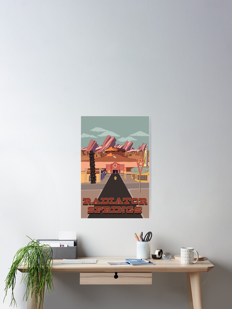 "Radiator Springs" Poster for Sale by Nurhanmarie | Redbubble
