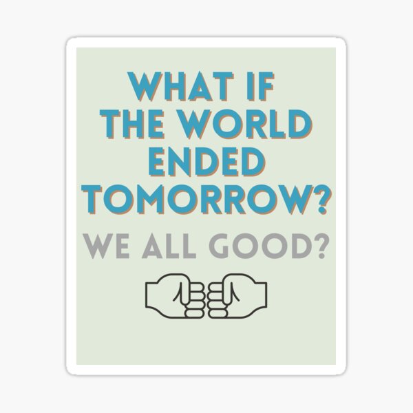 "We all good? Fist Bump" Sticker for Sale by RAbraxas | Redbubble