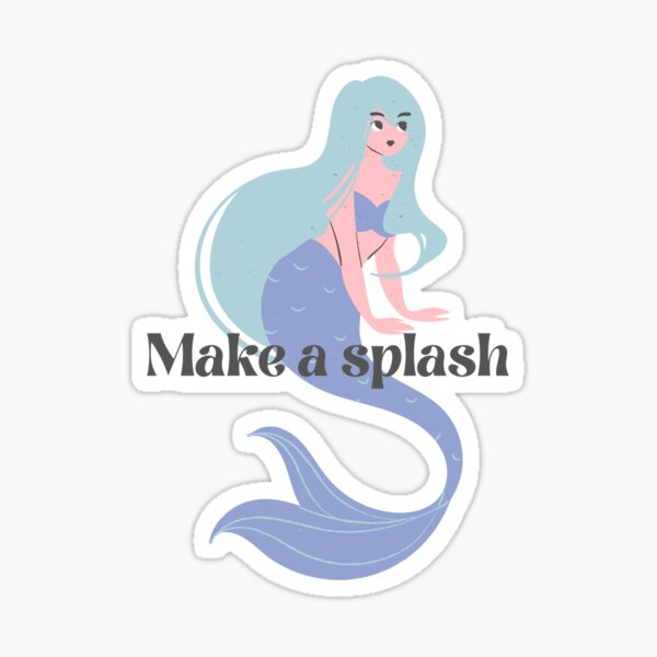 "Make a Splash (Mermaid)" Sticker for Sale by JadeofAsgard | Redbubble