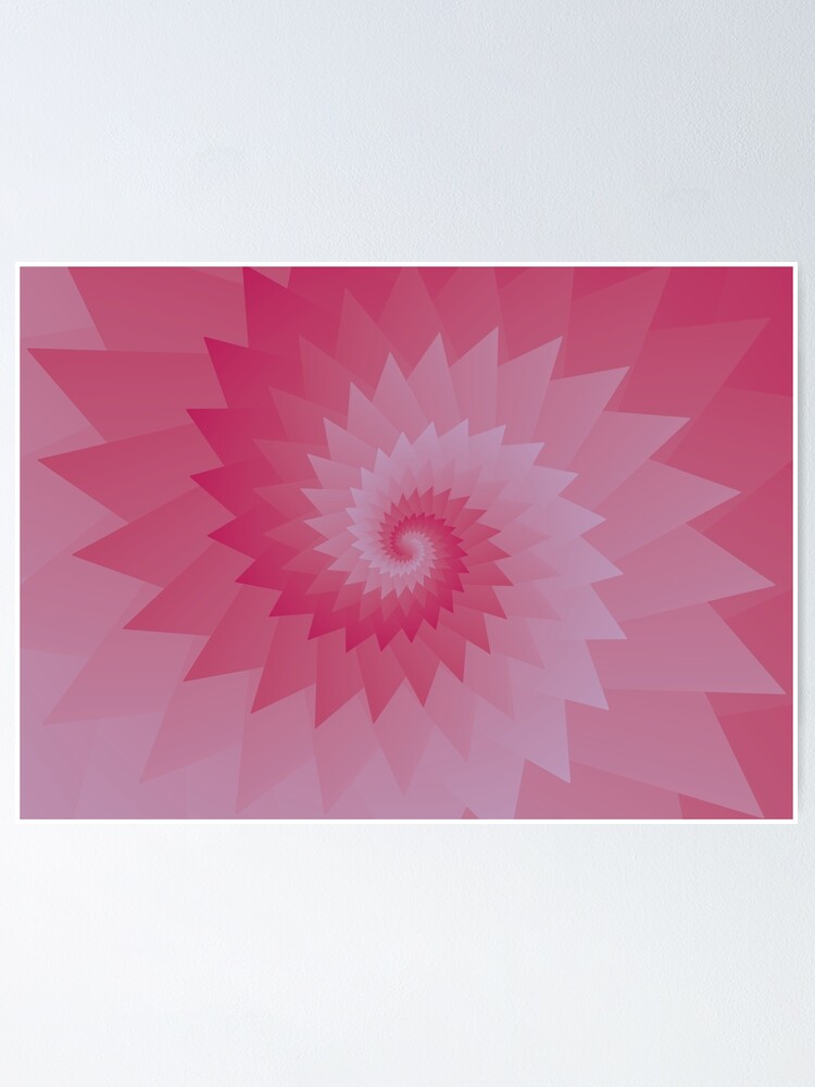 "Light pink spiral design" Poster for Sale by myseptember18th | Redbubble