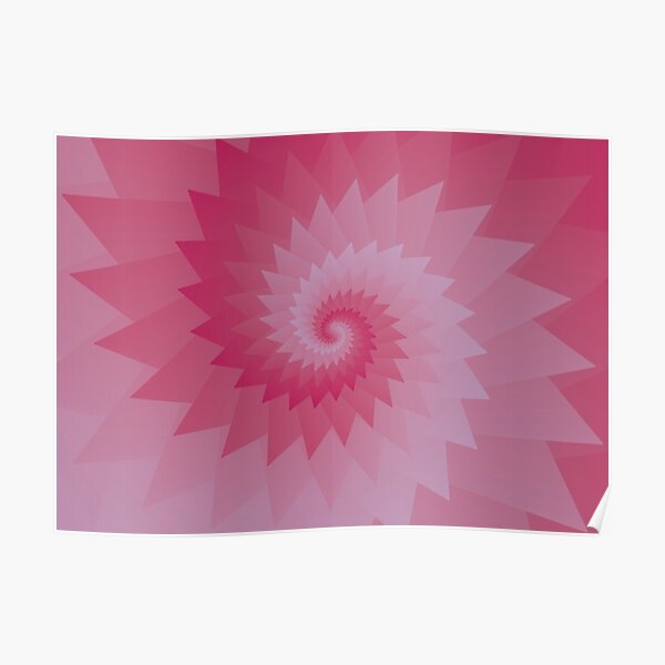 "Light pink spiral design" Poster for Sale by myseptember18th | Redbubble