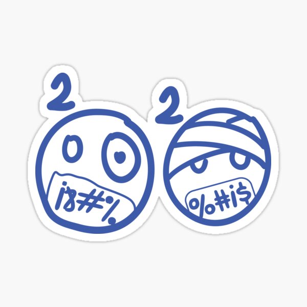 "Cursing Emoji" Sticker for Sale by CHRONOPOD | Redbubble