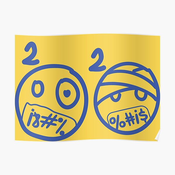 "Cursing Emoji" Poster for Sale by CHRONOPOD | Redbubble