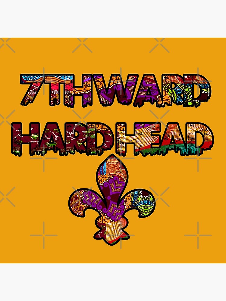 "Afro Style 7th Ward Hardhead" Poster by artbyomega | Redbubble