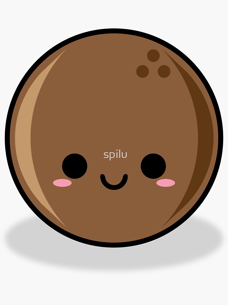 "Cute coconut" Sticker for Sale by spilu | Redbubble