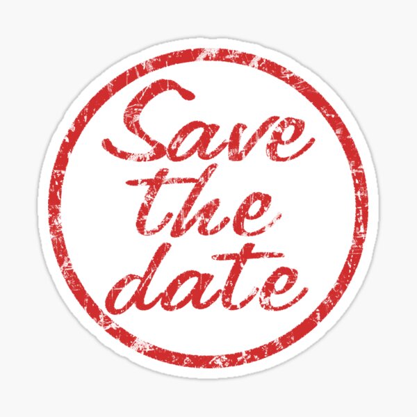 "Save The Date Tag" Sticker for Sale by DomeRivera | Redbubble