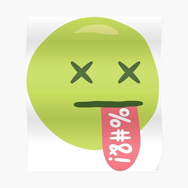 "Cursing Emoji %#&!" Poster for Sale by CHRONOPOD | Redbubble