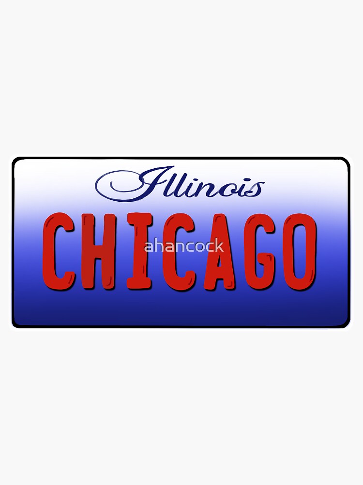 "illinois license plate" Sticker by ahancock | Redbubble