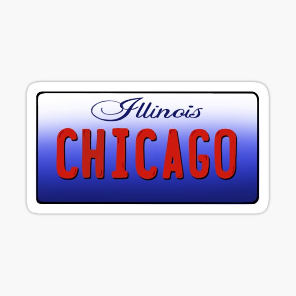 "illinois license plate" Sticker by ahancock | Redbubble
