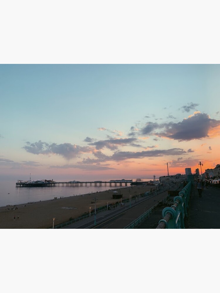 "Pastel Aesthetic Brighton Pier Sunset from Kemptown Promenade Beach ...