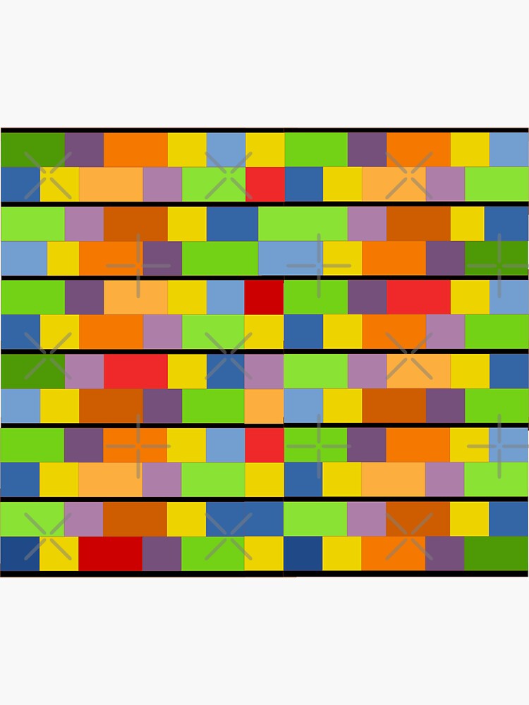 "Multicolor Patchwork Pattern Design" Sticker by ThisNThatImages ...