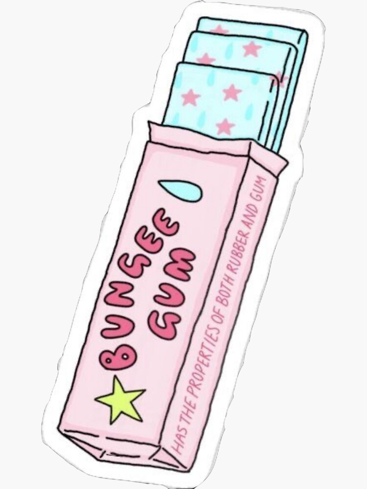 "Bungee Gum" Sticker for Sale by Modud Moin | Redbubble