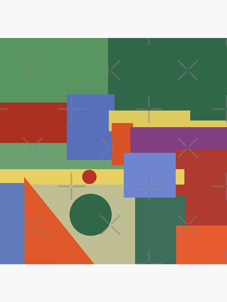 "Magna Color Block 1" Sticker for Sale by vortexatelier | Redbubble