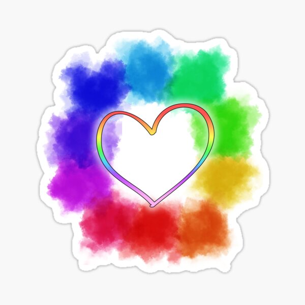 "Rainbow Love" Sticker for Sale by QueenWarrior4 | Redbubble