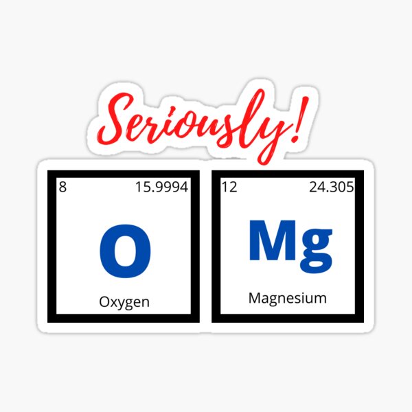 "OMG" Sticker for Sale by Witt2021 | Redbubble