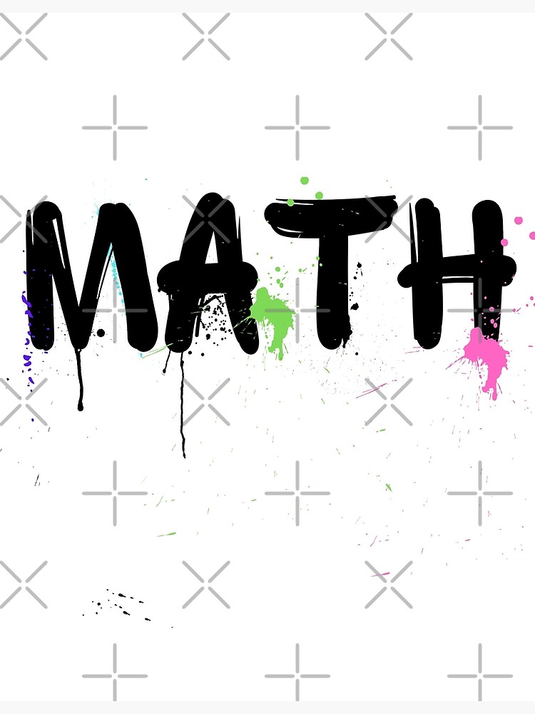 "MATH BLACK" Poster for Sale by Witt2021 | Redbubble