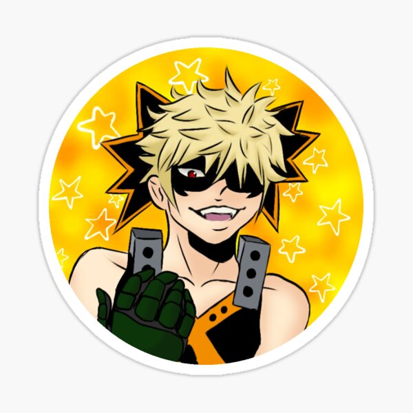 "Katsuki Bakugo" Sticker by JadeeeStudio | Redbubble