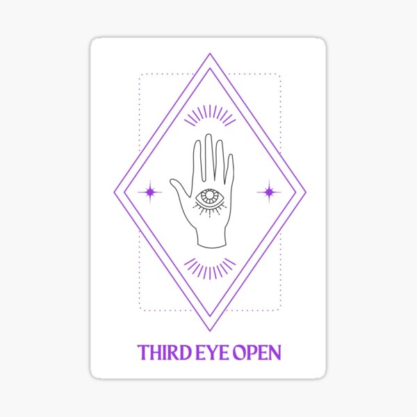 "THIRD EYE OPEN " Sticker for Sale by Emilyyearsley | Redbubble