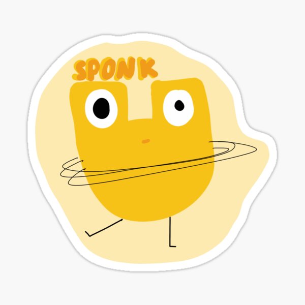 "sponk " Sticker for Sale by lbusbee521 | Redbubble