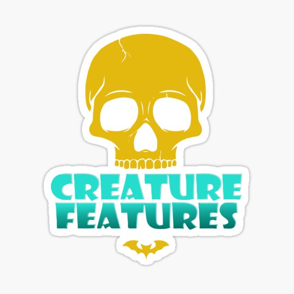 "Creature Features Logo" Sticker by edanlaa | Redbubble