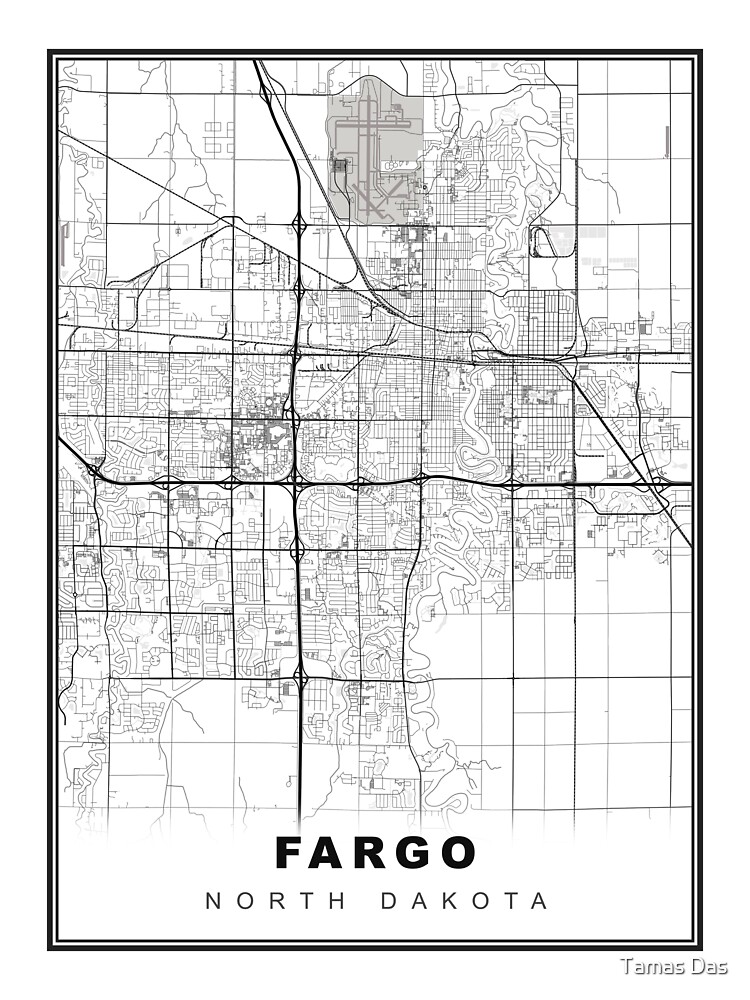 "Fargo Map" Sticker by sibudas | Redbubble