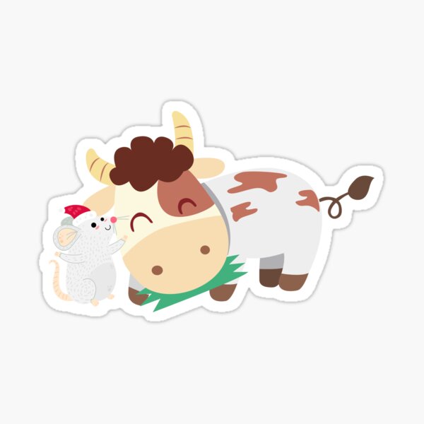"Cow Stack Stickers" Sticker by nanmawika | Redbubble